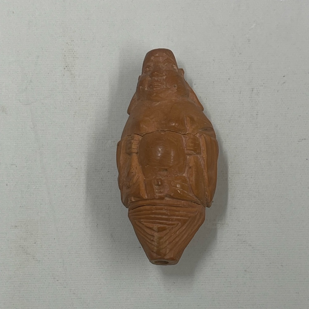 Antique Chinese Hand Carved Hediao Nut Bead Peach Pit… - Gem